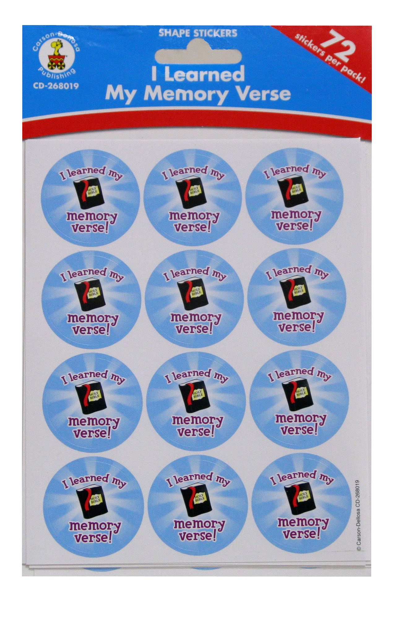 Shape Stickers: I Learned My Memory Verse! | Koorong