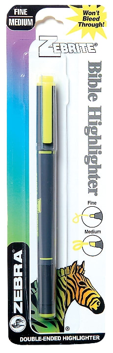 Highlighter: Zebrite Carded Yellow | Koorong