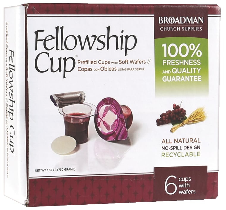 Communion: Fellowship Cup, Filled Cup and Wafer (Box Of 6) | Koorong