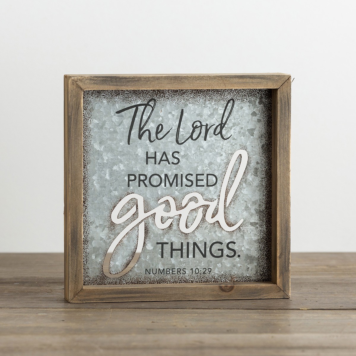 Promise Box Sign: The Lord Has Promised Good Things (Numbers 10:29 ...