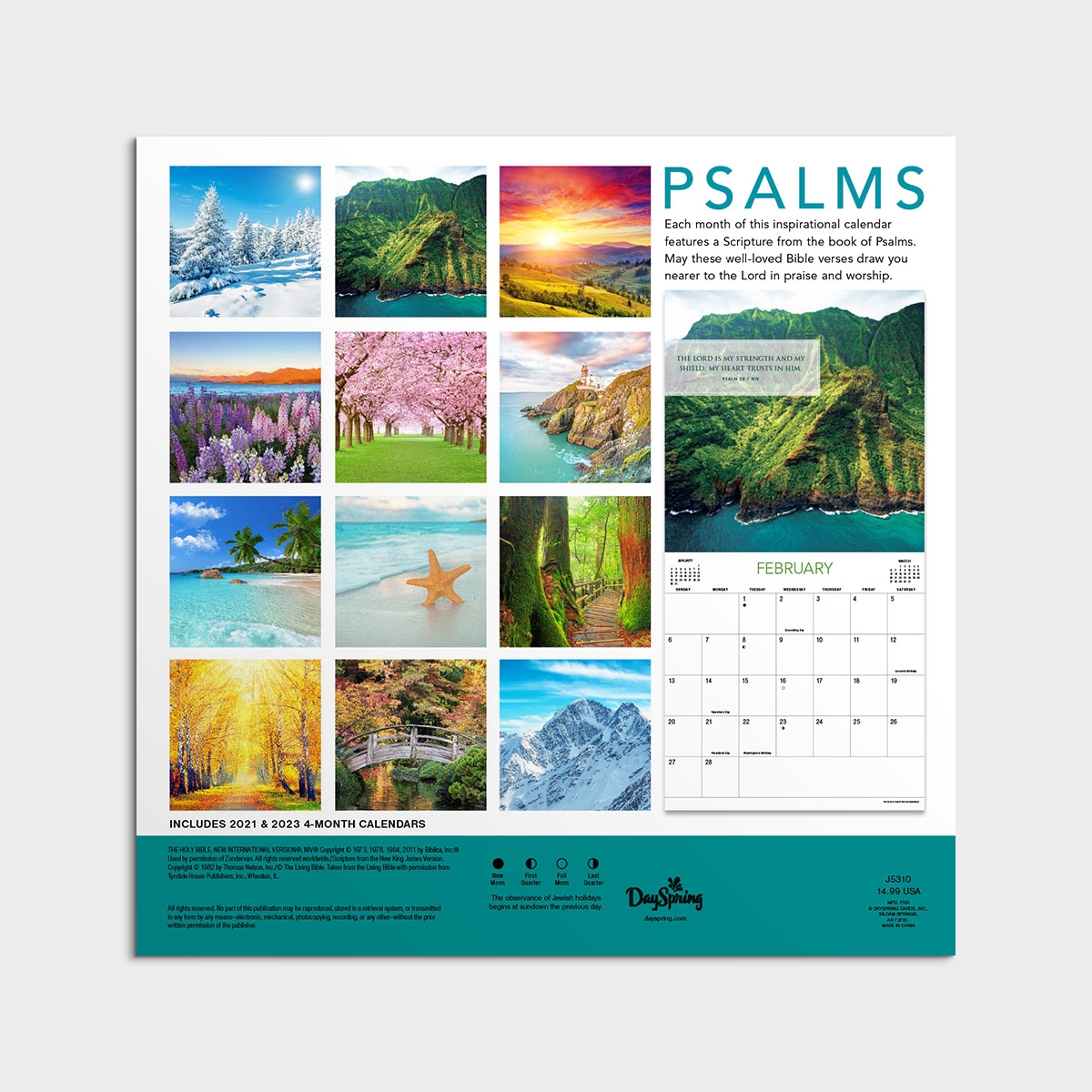 2022 Wall Calendar: Psalms | Koorong