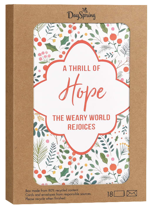 Christmas Boxed Cards: Thrill of Hope Good Steward (Romans 15:13 Kjv ...