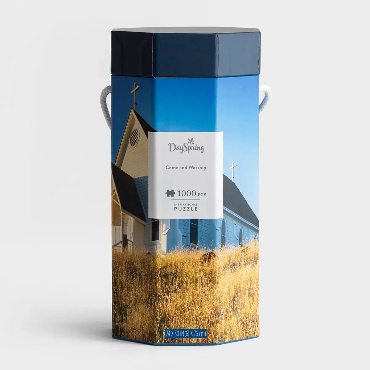 Jigsaw Puzzle, 1000 Pieces: Come Worship, Country Church Building ...