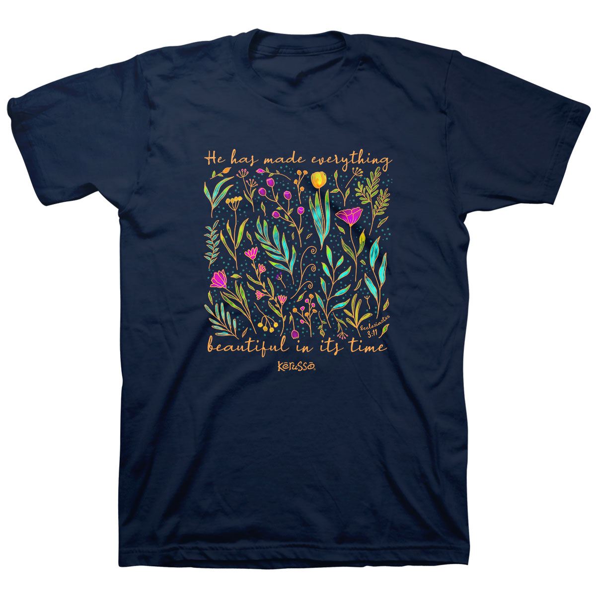 Womens T-Shirt: Everything Beautiful, Large, Navy | Koorong