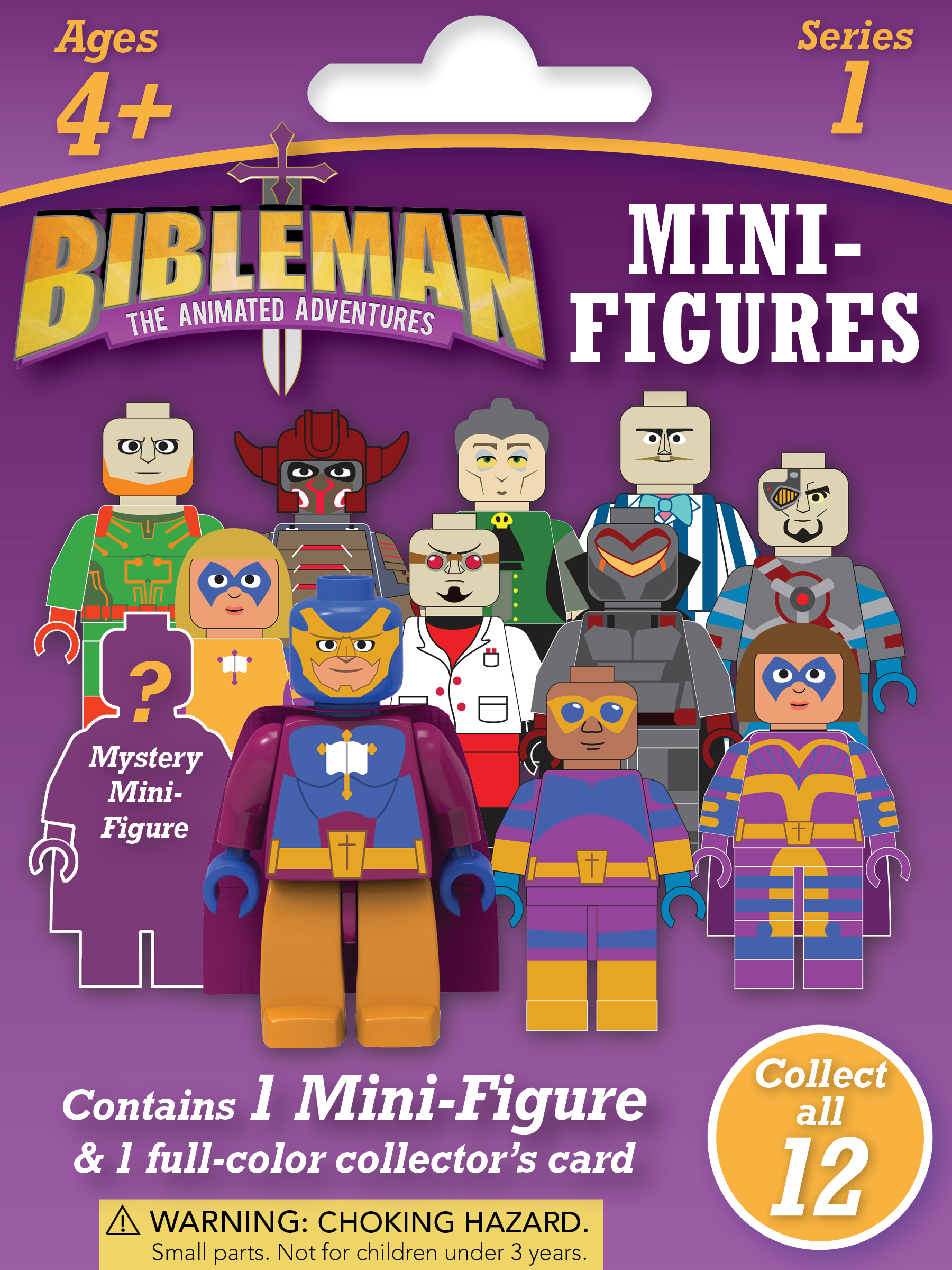 Bibleman Mini Figure , Ages 4+ (Contains 1 Mini-figure & 1 Four-color ...