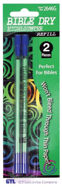 Dry Highlighter Refills 2 Pack Green | Koorong
