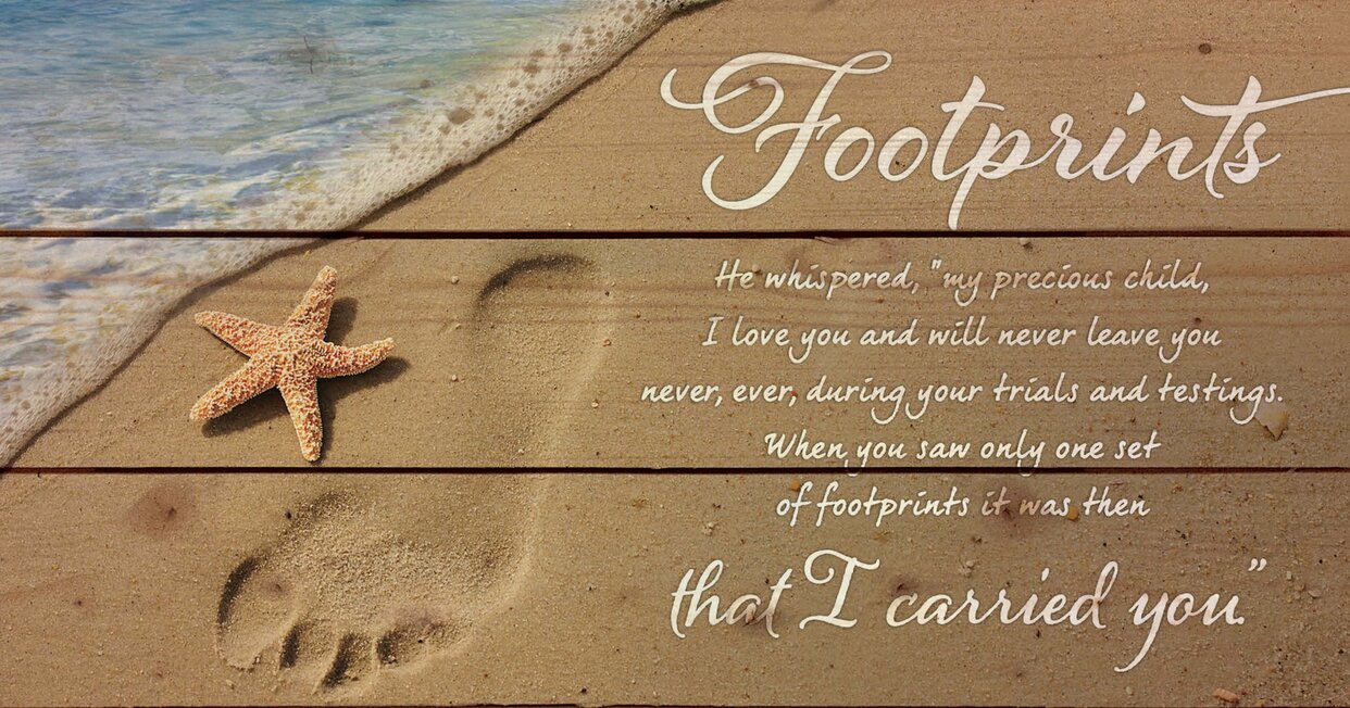 Panel Wall Art: Footprints | Koorong