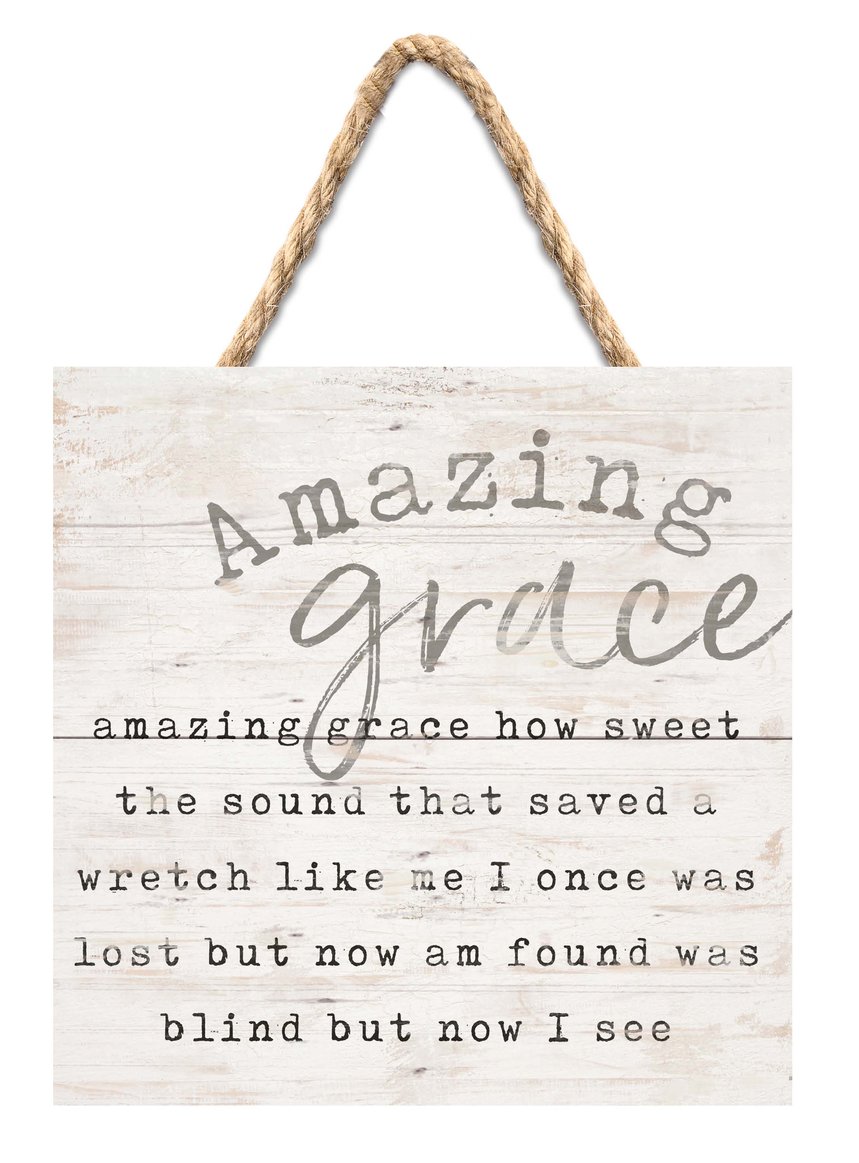 String Sign: Amazing Grace..., Pine | Koorong