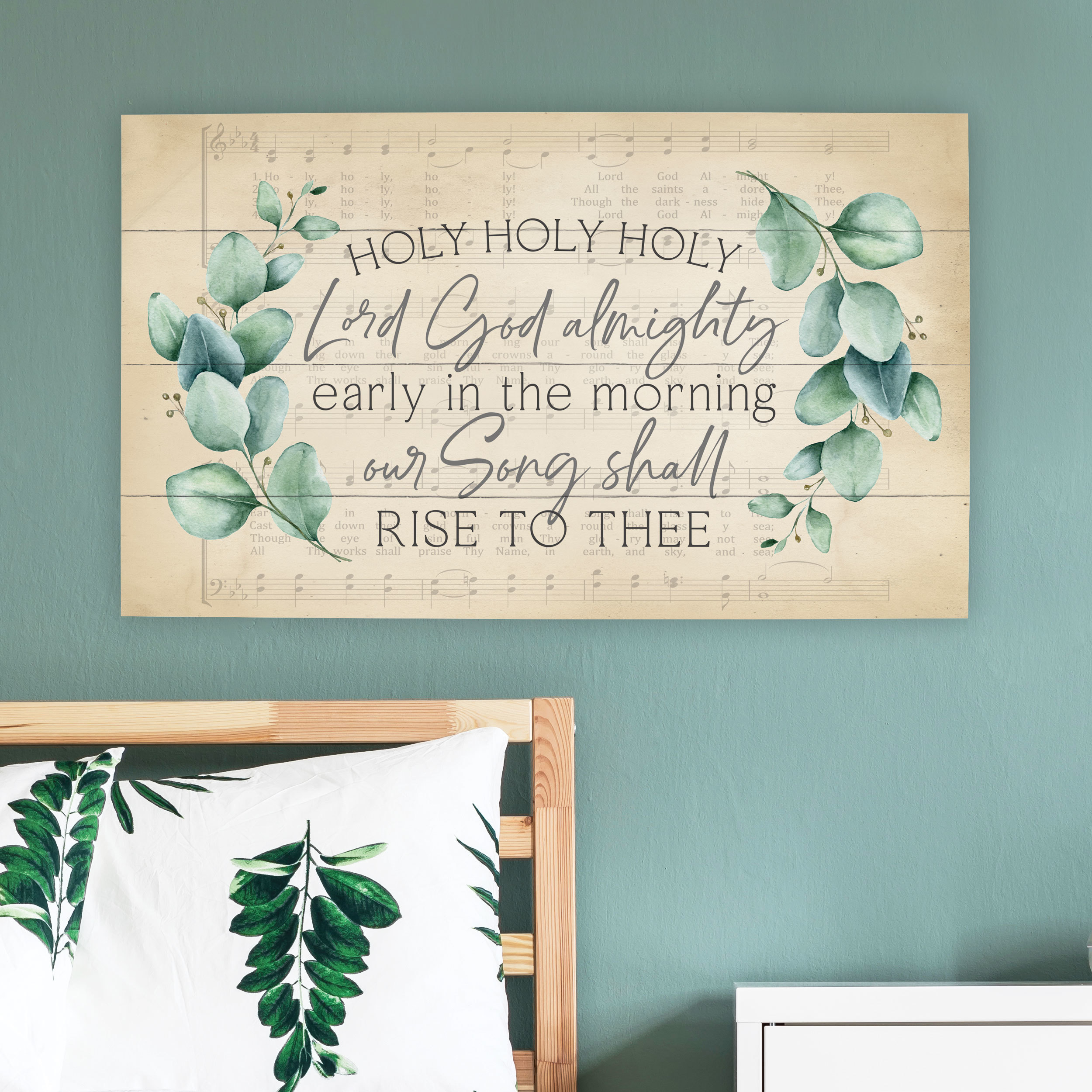 Panel Wall Art : Holy Holy Holy, Branches (Pine) (Vintage Praise Series ...