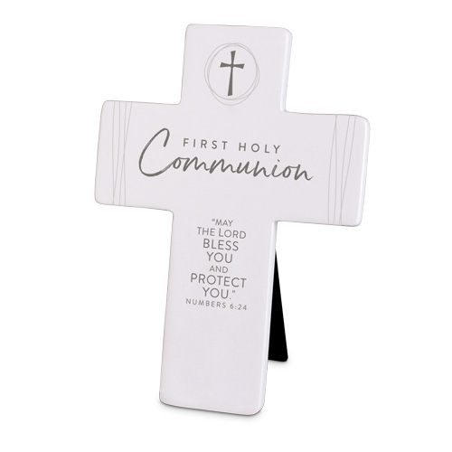 Cross Precious Occasions: First Holy Communion, Cast Stone (Numbers 6: ...