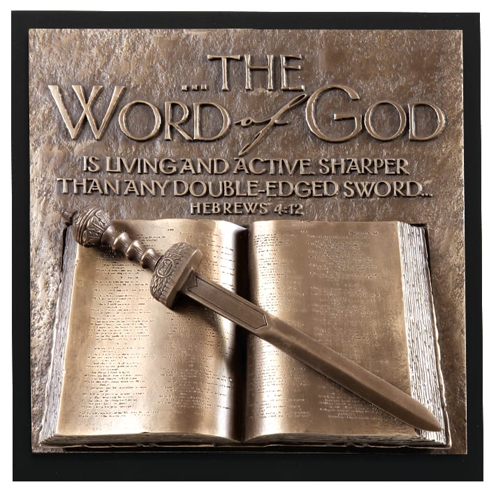 Tabletop Plaque: Word of God Moments of Faith Sculpture, Resin | Koorong