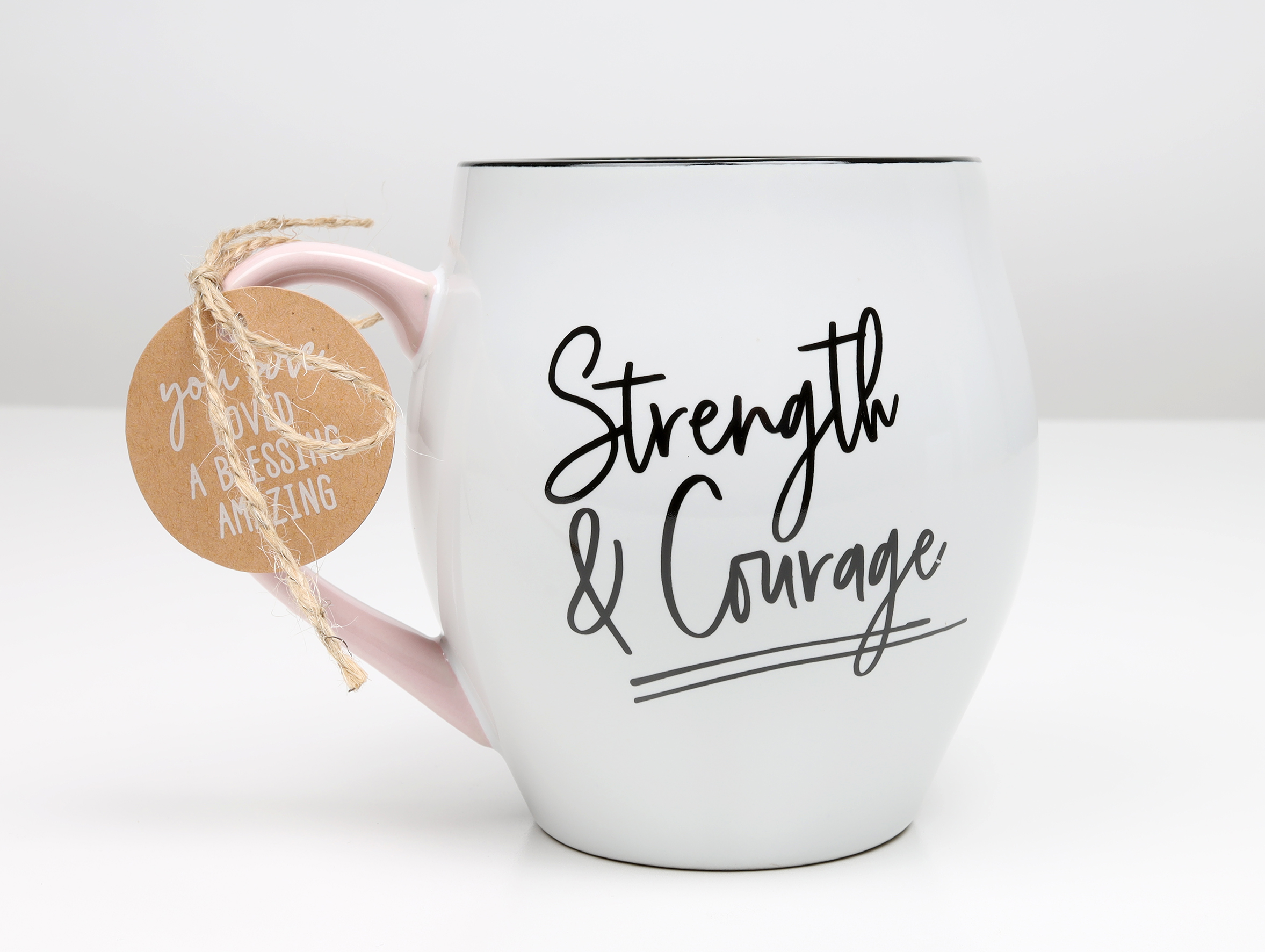 Ceramic Mug: Touch of Colour, Strength & Courage (Joshua 1:9) (592 Ml ...