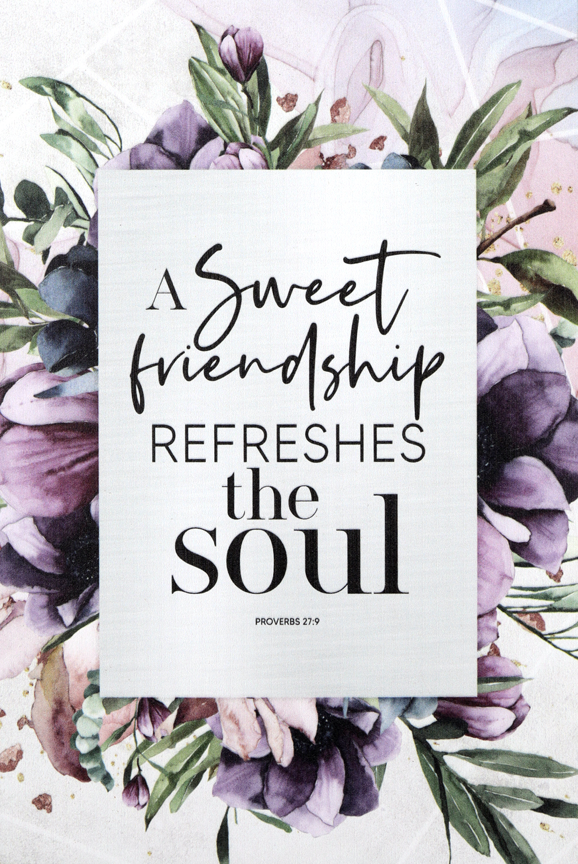 Renew My Soul Plaque: A Sweet Friendship Refreshes the Soul, Proverbs ...