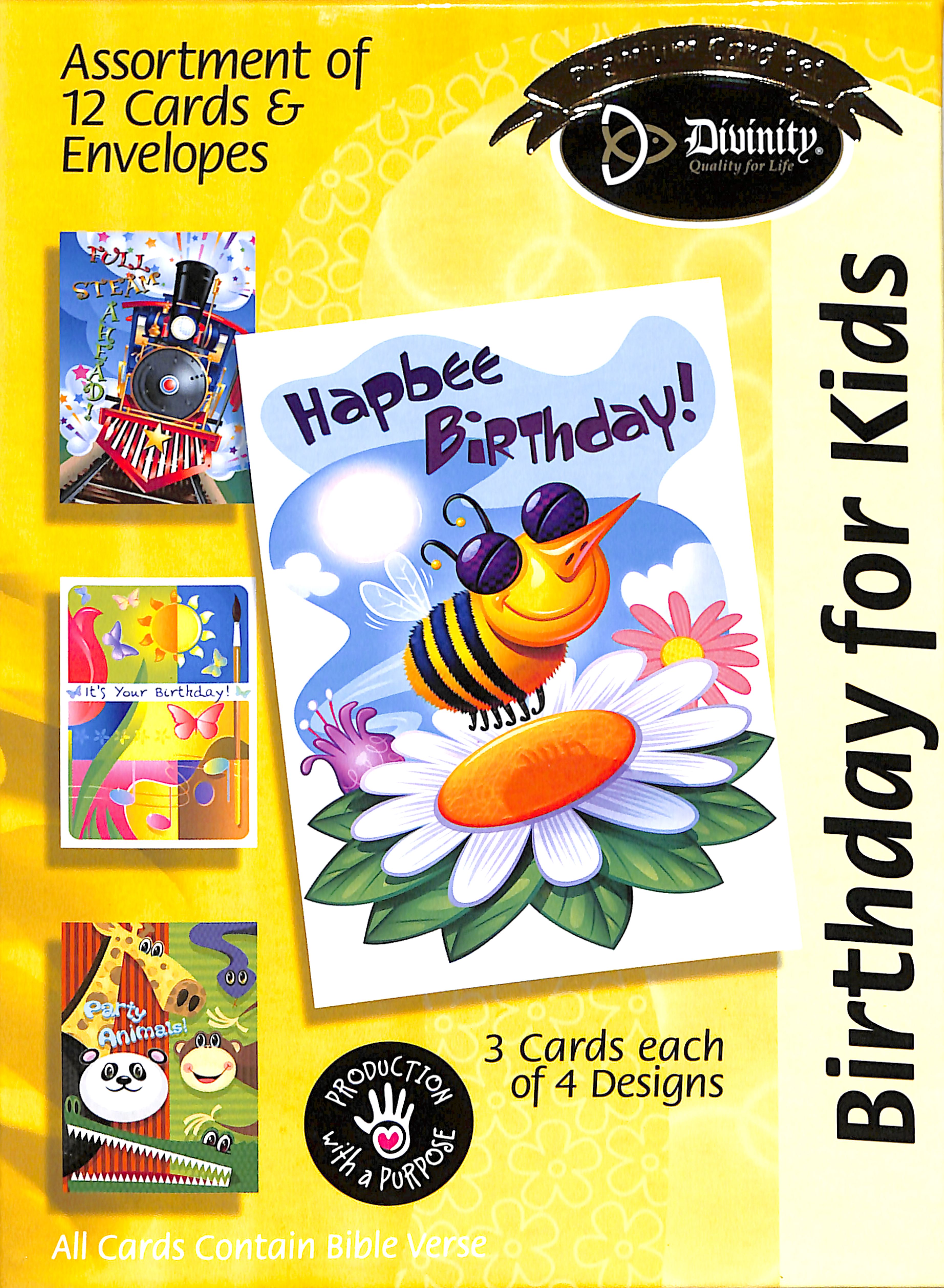 Boxed Cards Birthday For Kids: Bees & Flowers | Koorong
