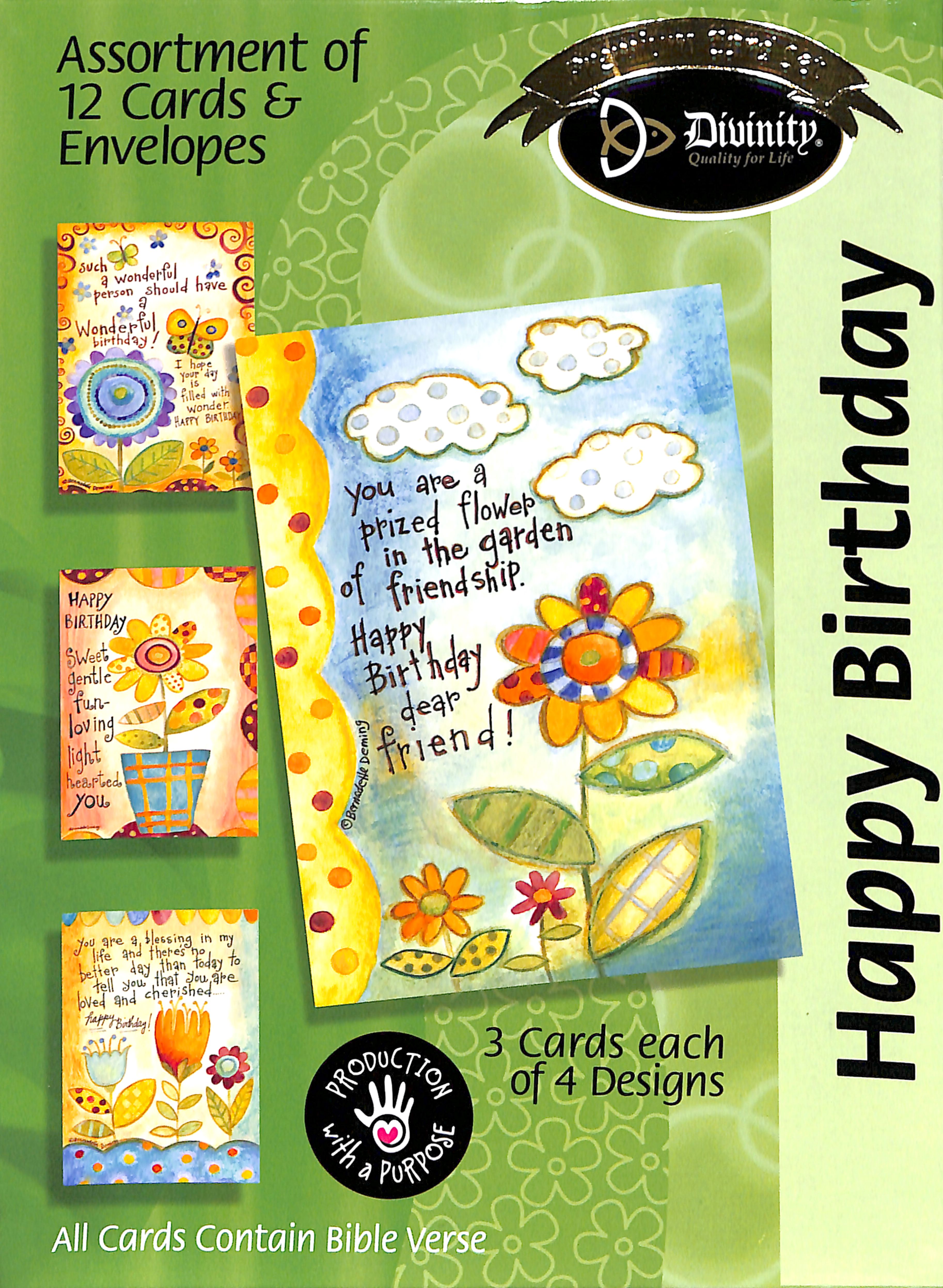Boxed Cards Happy Birthday: Flowerpots | Koorong