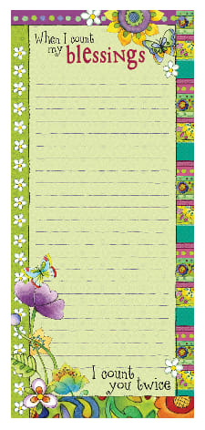 Magnetic Notepad: When I Count My Blessings, I Count You Twice | Koorong