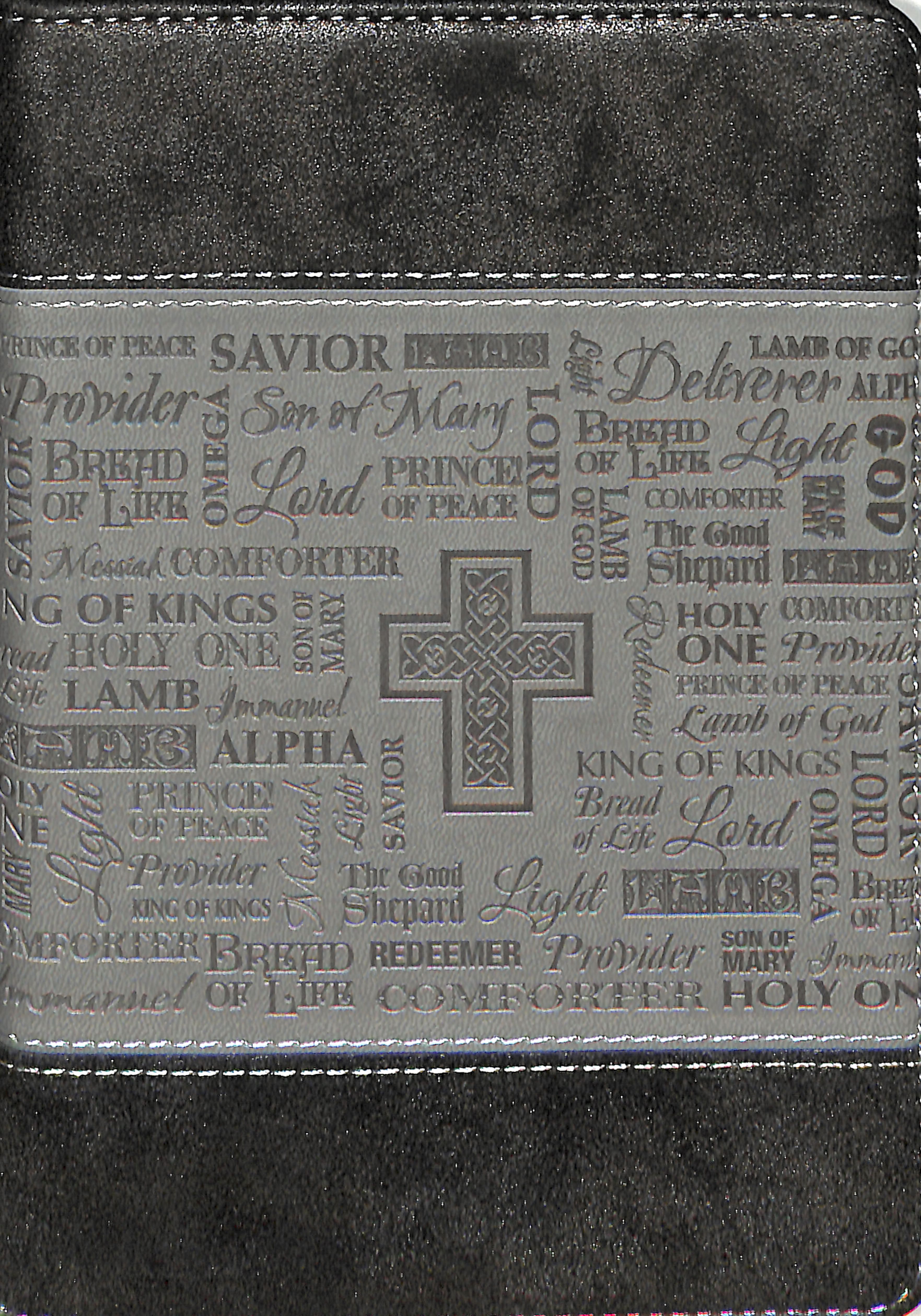 Journal Divine Details: Names of God, Black/Grey, Zippered Closure ...