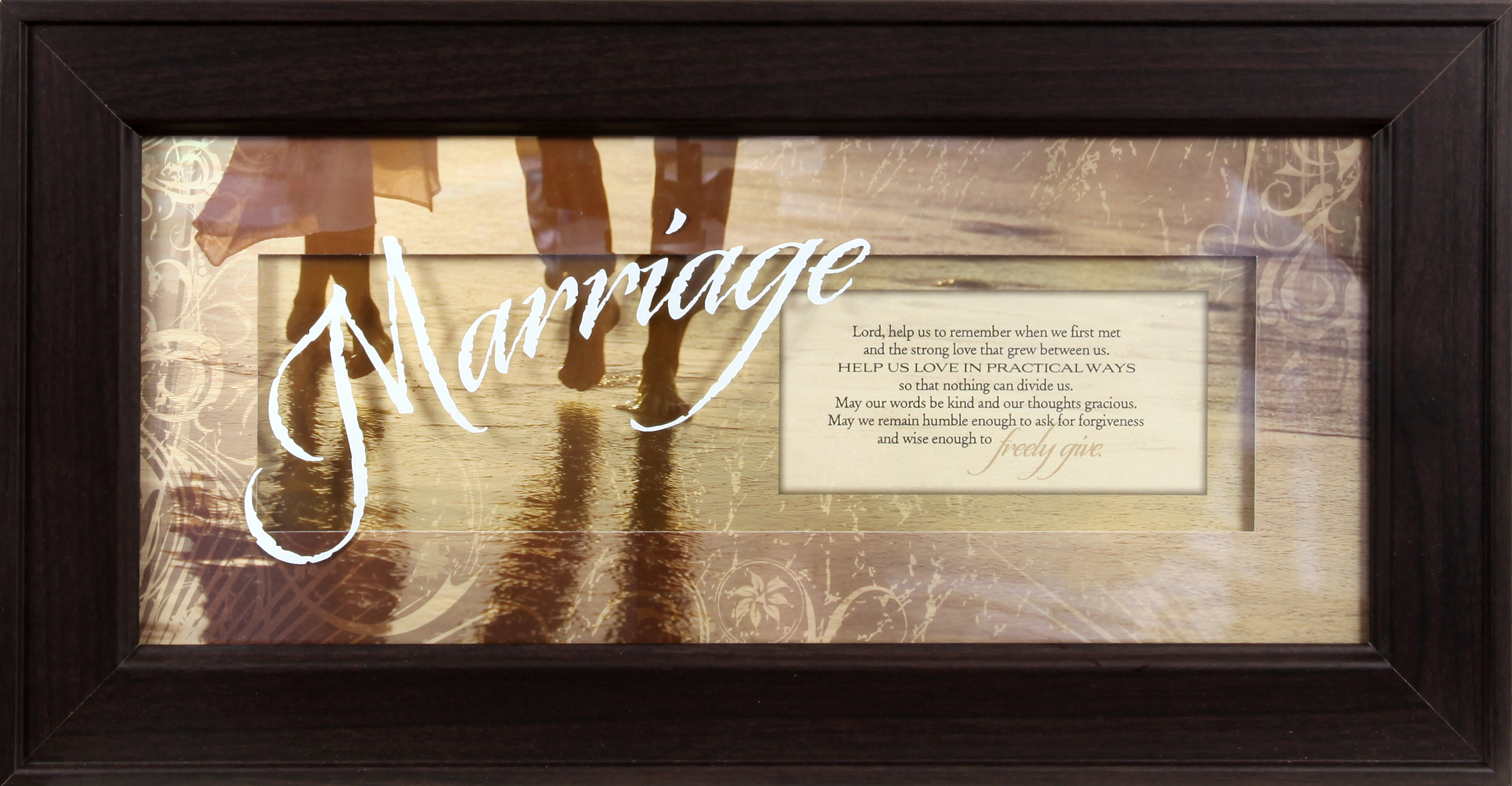 Framed Plaque: Marriage (8" X 16") (Words Of Grace) | Koorong