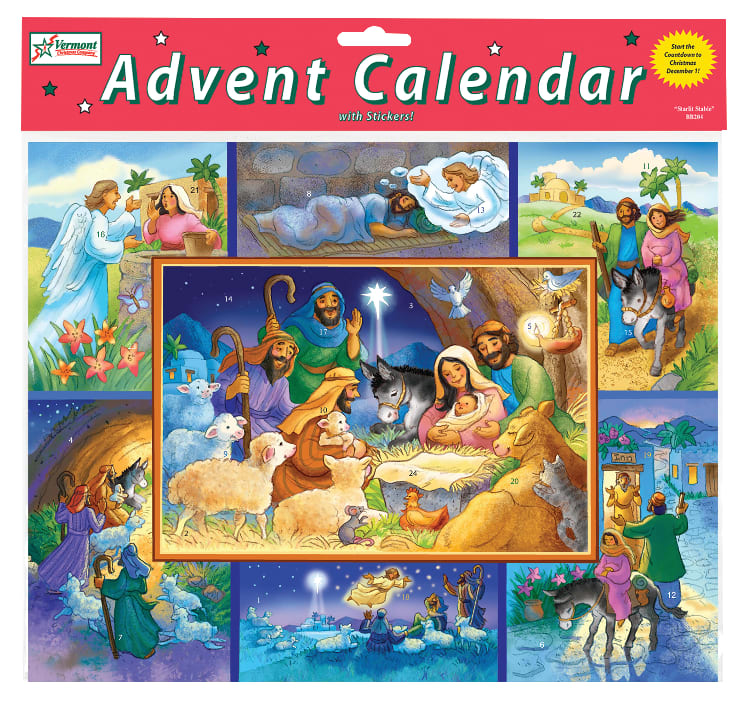 Advent Calendar: The Nativity Story, No Glitter | Koorong