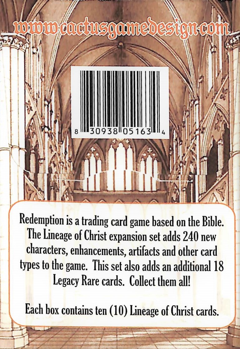 Redemption: Lineage of Christ Super Pack (15 Cards) (Redemption Card ...