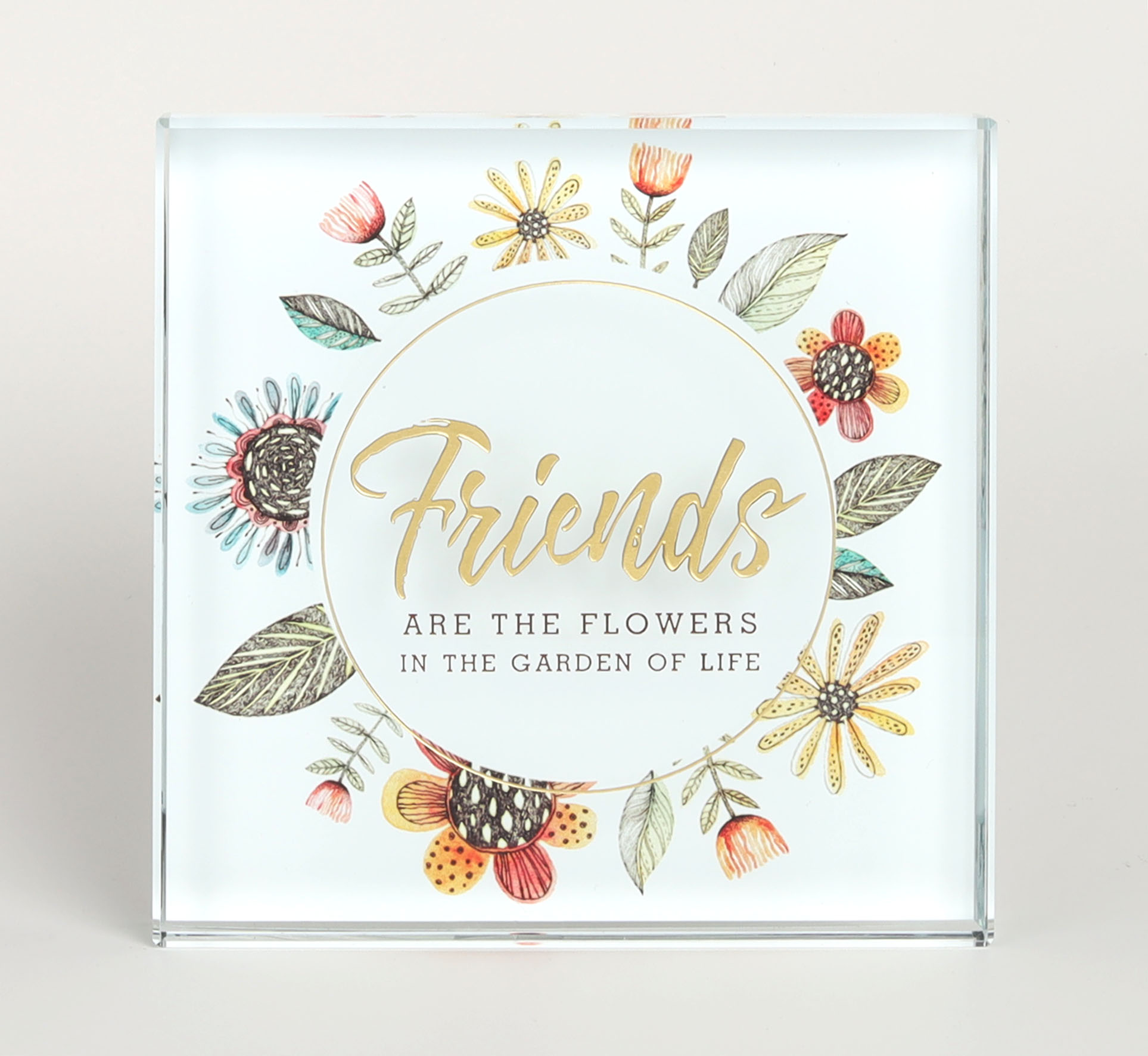 Glass Plaque: Friends | Koorong