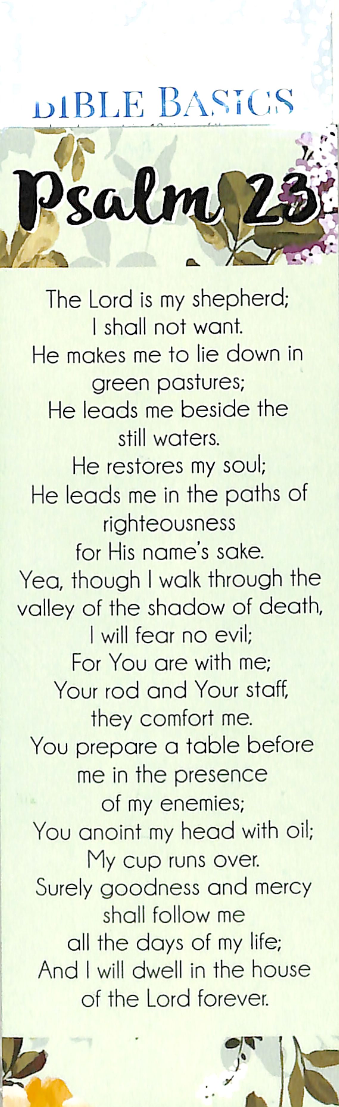Psalm 23 (10 Pack) (Bible Basics Bookmark Series) | Koorong
