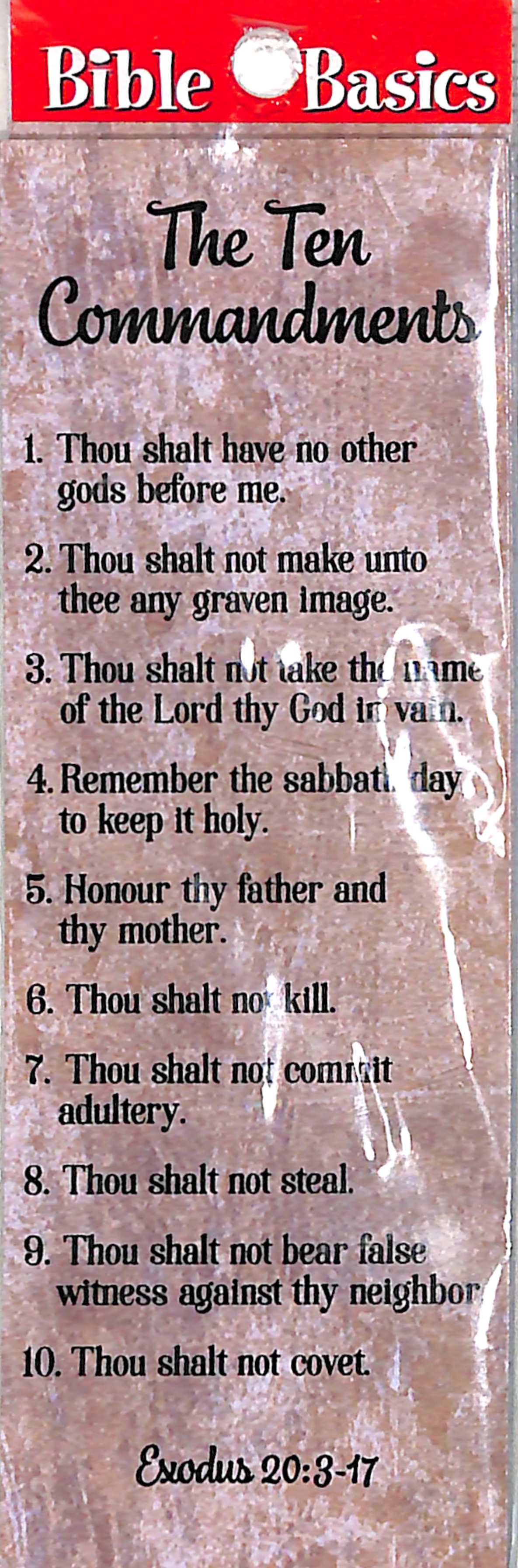 The Ten Commandments (10 Pack) (Bible Basics Bookmark Series) | Koorong
