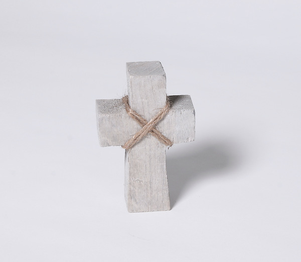 Cross: Small Standing Cross Grey (Paulownia Wood) | Koorong