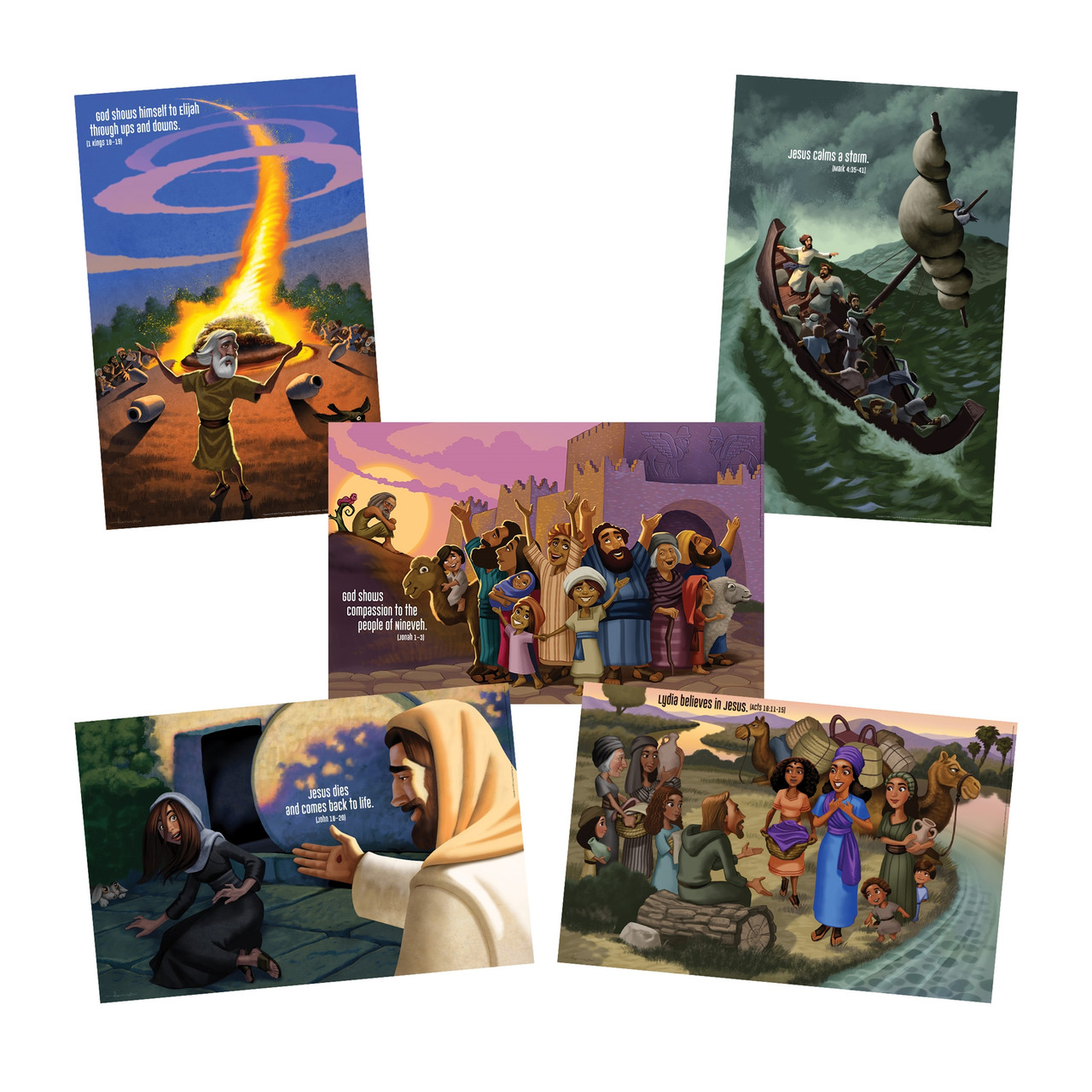 2024 VBS Scuba: Bible Story Poster Pack (Set Of 5, each poster is 55 x ...