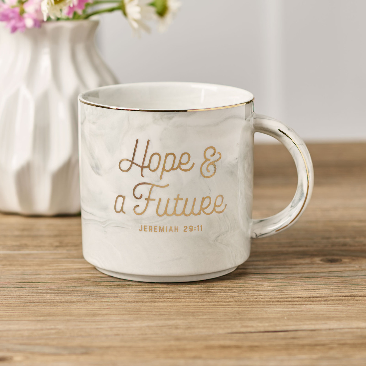 Ceramic Mug: Hope & a Future, Jer. 29:11, Marbled, Foil Accents (384 Ml ...