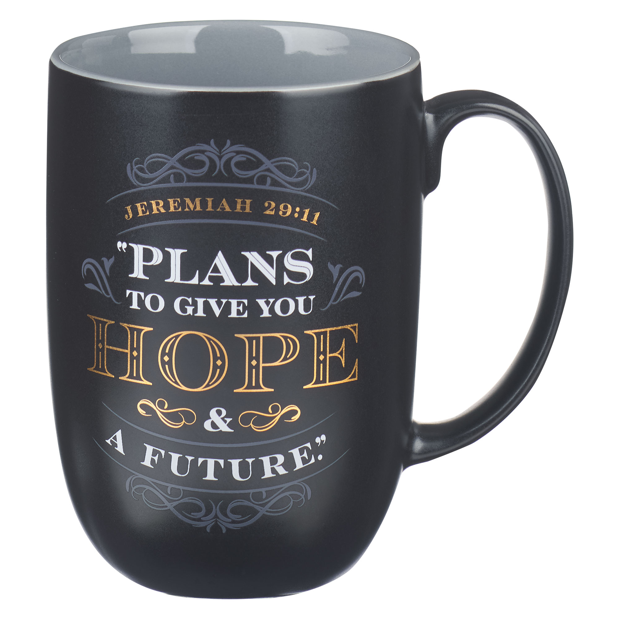 Ceramic Mug, 444 ML: Plans to Give You Hope, Navy | Koorong