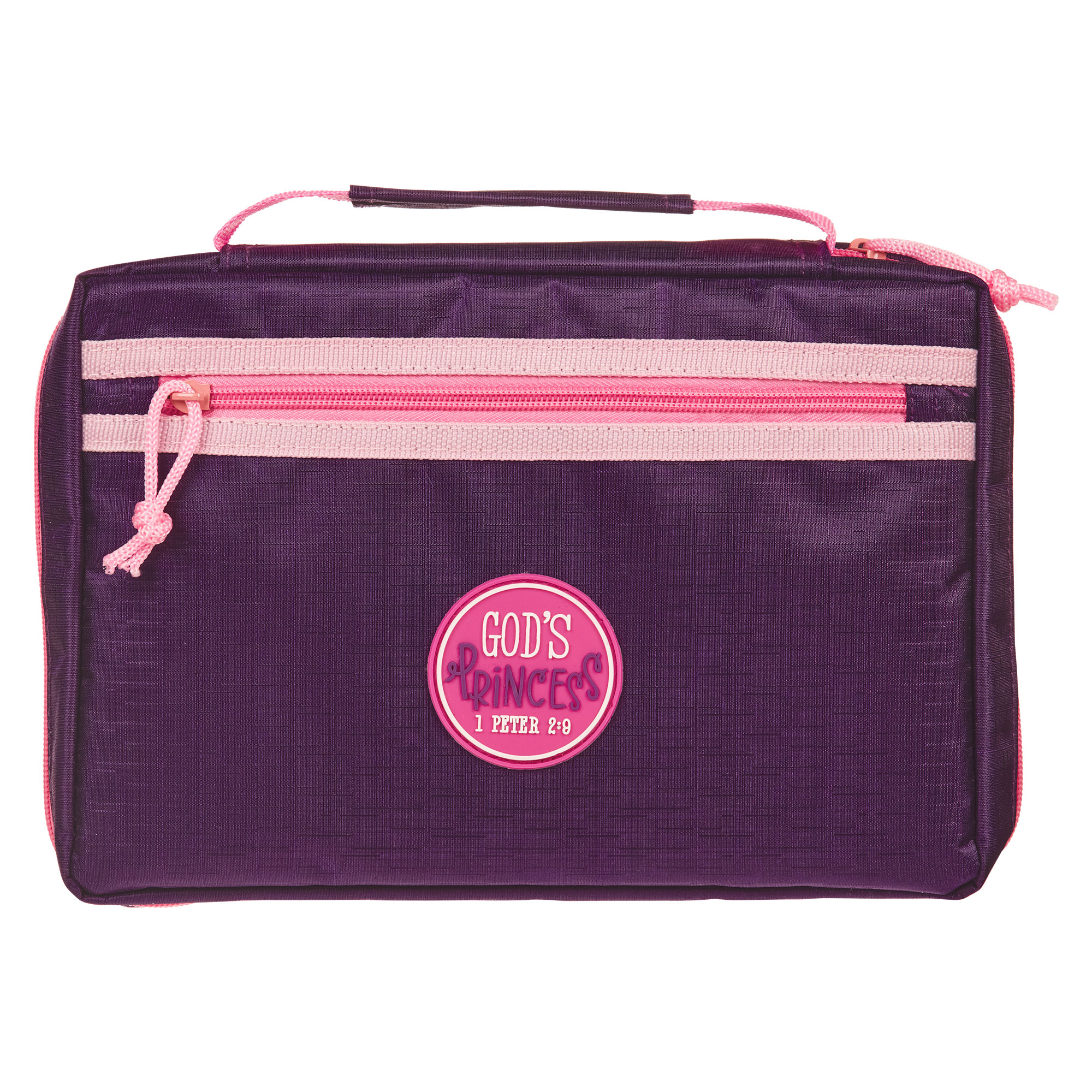 Bible Cover Large: God's Princess, 1 Peter 2:9, Pink/Purple | Koorong