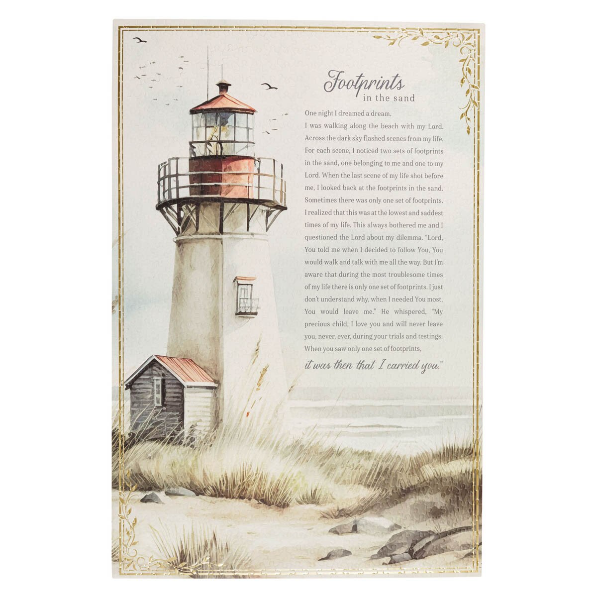 Jigsaw Puzzle (1000 Piece): Footprints (Lighthouse Collection) | Koorong