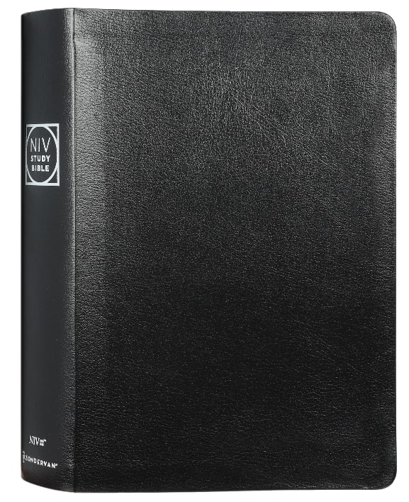 NIV Study Bible Large Print Black Indexed (Red Letter Edition) Fully ...