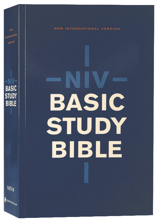NIV Basic Study Bible Economy Edition Blue (Red Letter Edition) | Koorong