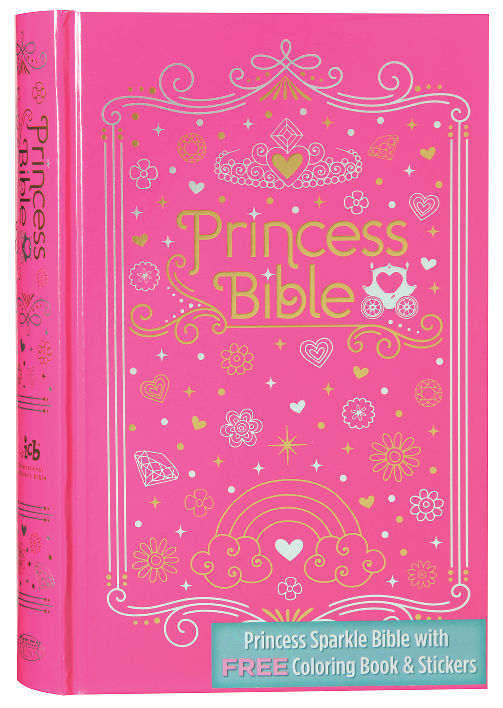 ICB Princess Bible With Coloring Sticker Book Pink (Black Letter ...