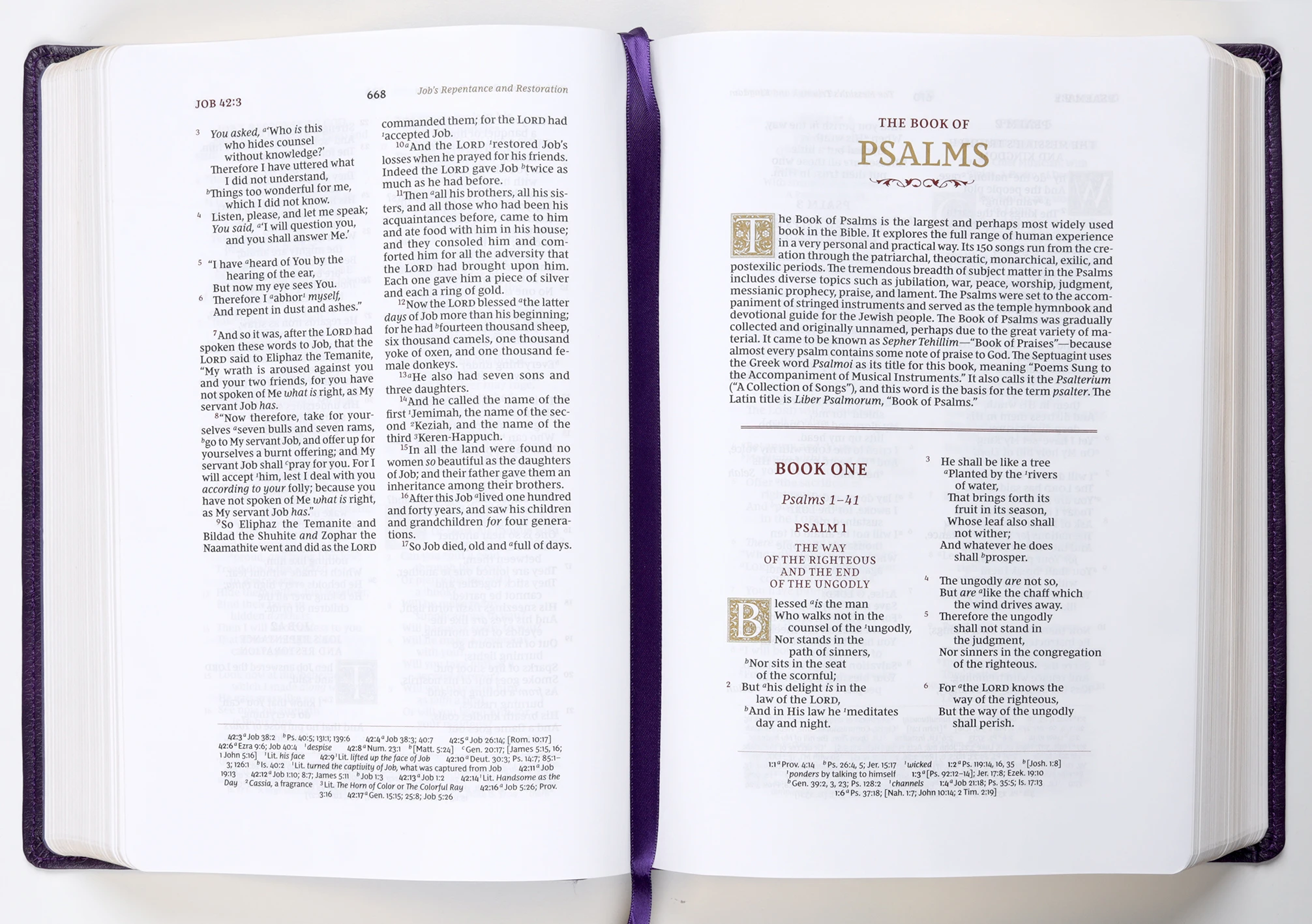 NKJV Wide-Margin Reference Bible Sovereign Collection Purple (Red ...