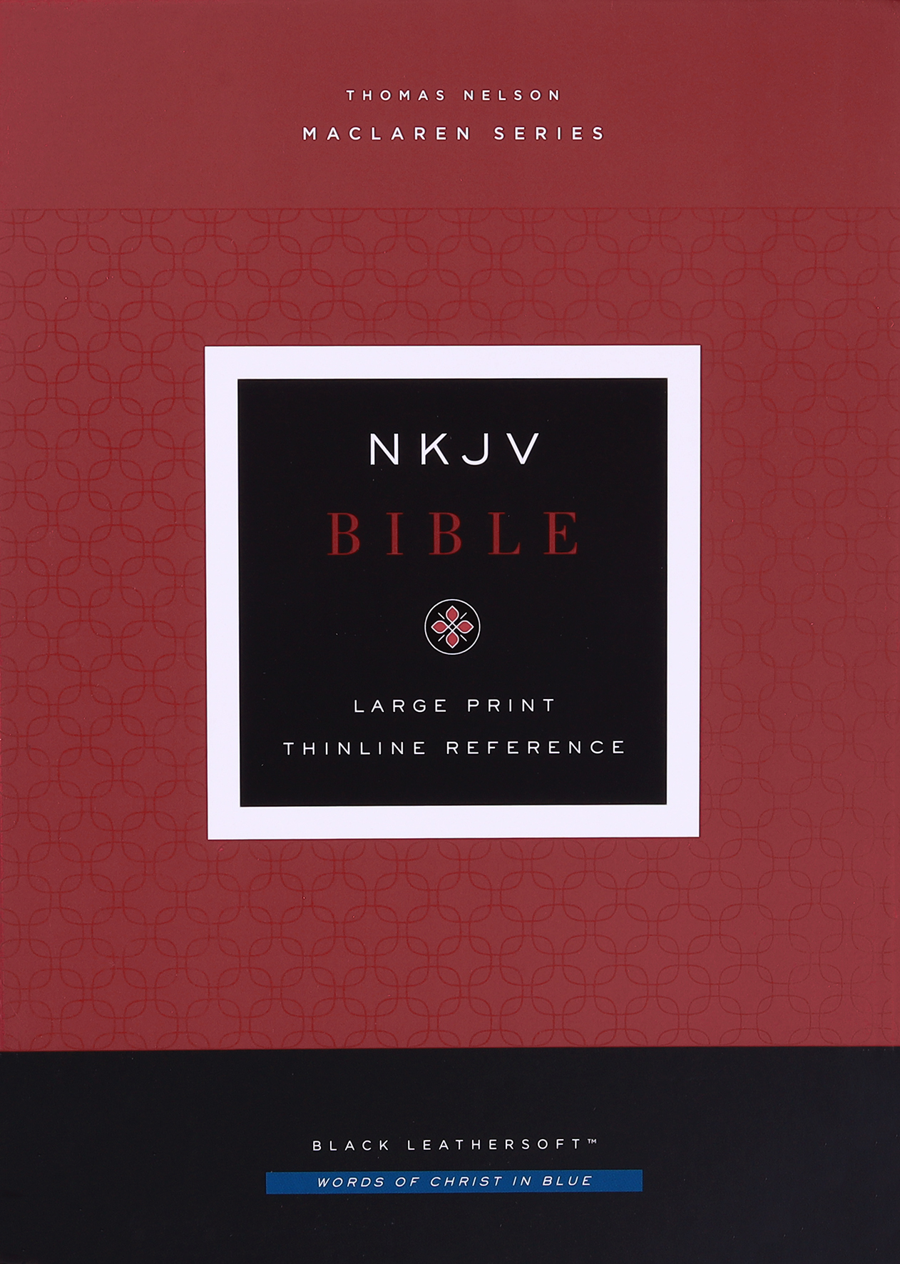 NKJV Large Print Thinline Reference Bible Maclaren Series Black (Blue ...