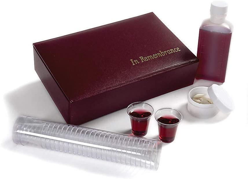 Portable Communion Set: The Basic (Maroon/red) | Koorong