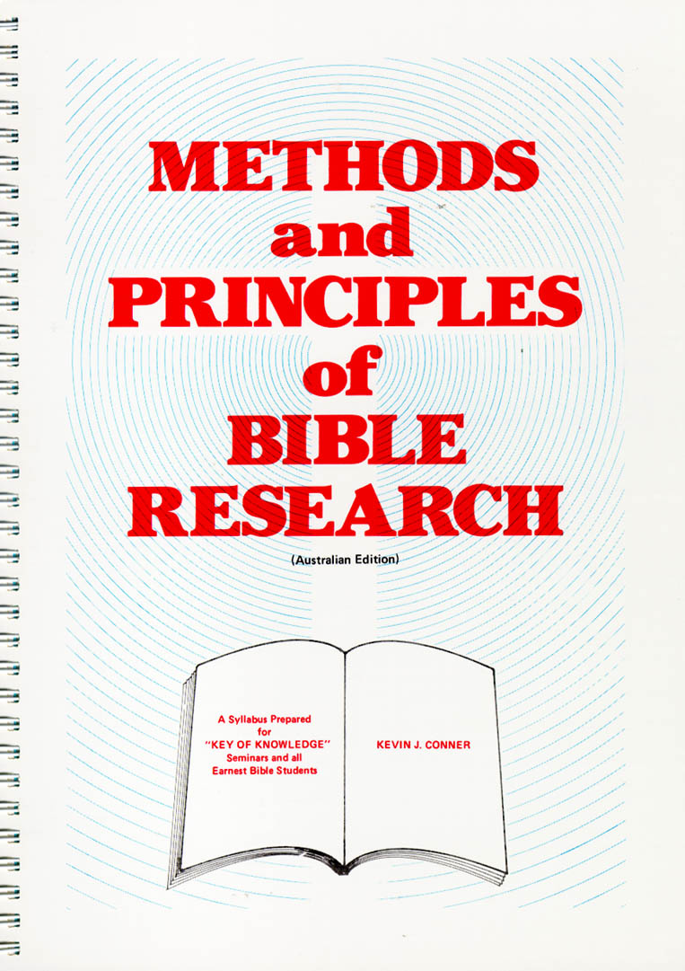 Methods and Principles of Bible Research | Koorong