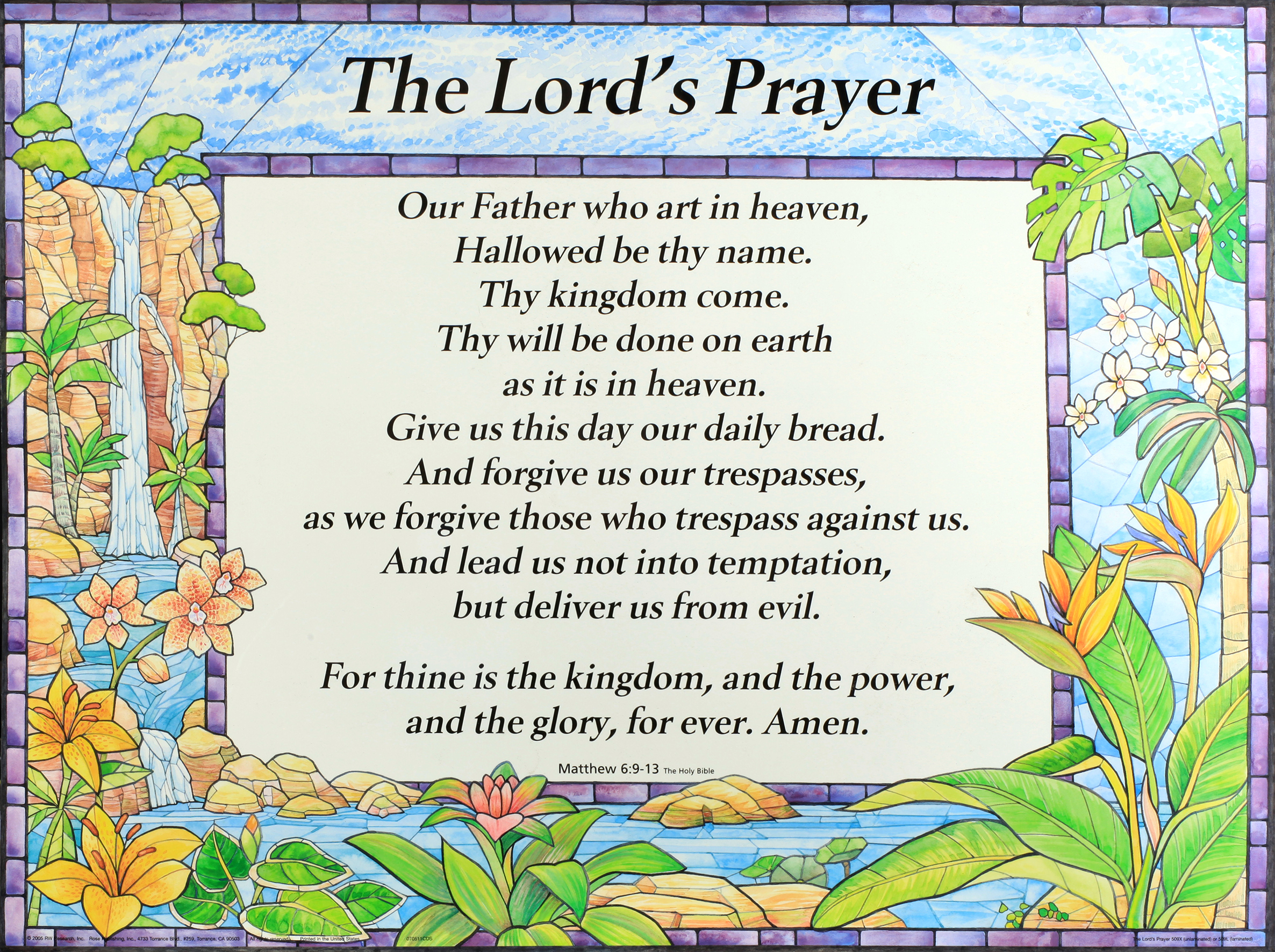 Wall Chart: Lord's Prayer-Trespasses (Laminated) | Koorong