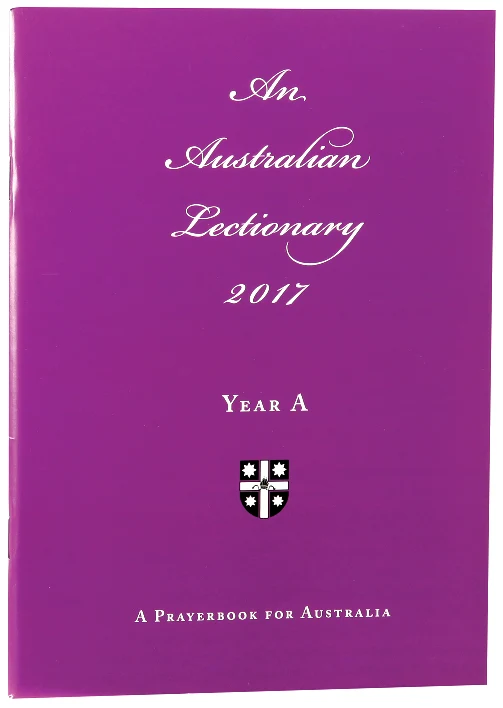2017 Australian Lectionary Anglican Prayerbook For Australia (Year A ...