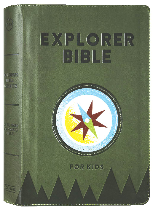 CSB Explorer Bible For Kids Olive Compass | Koorong