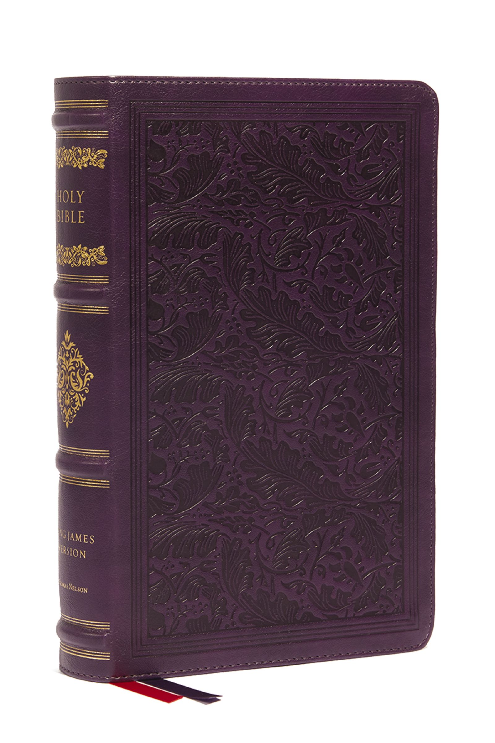 KJV Large Print Reference Holy Bible, Purple (Sovereign Collection, Red ...
