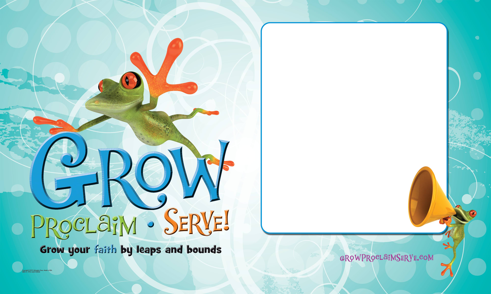 Grow, Proclaim, Serve! Banner (58" X 34") | Koorong