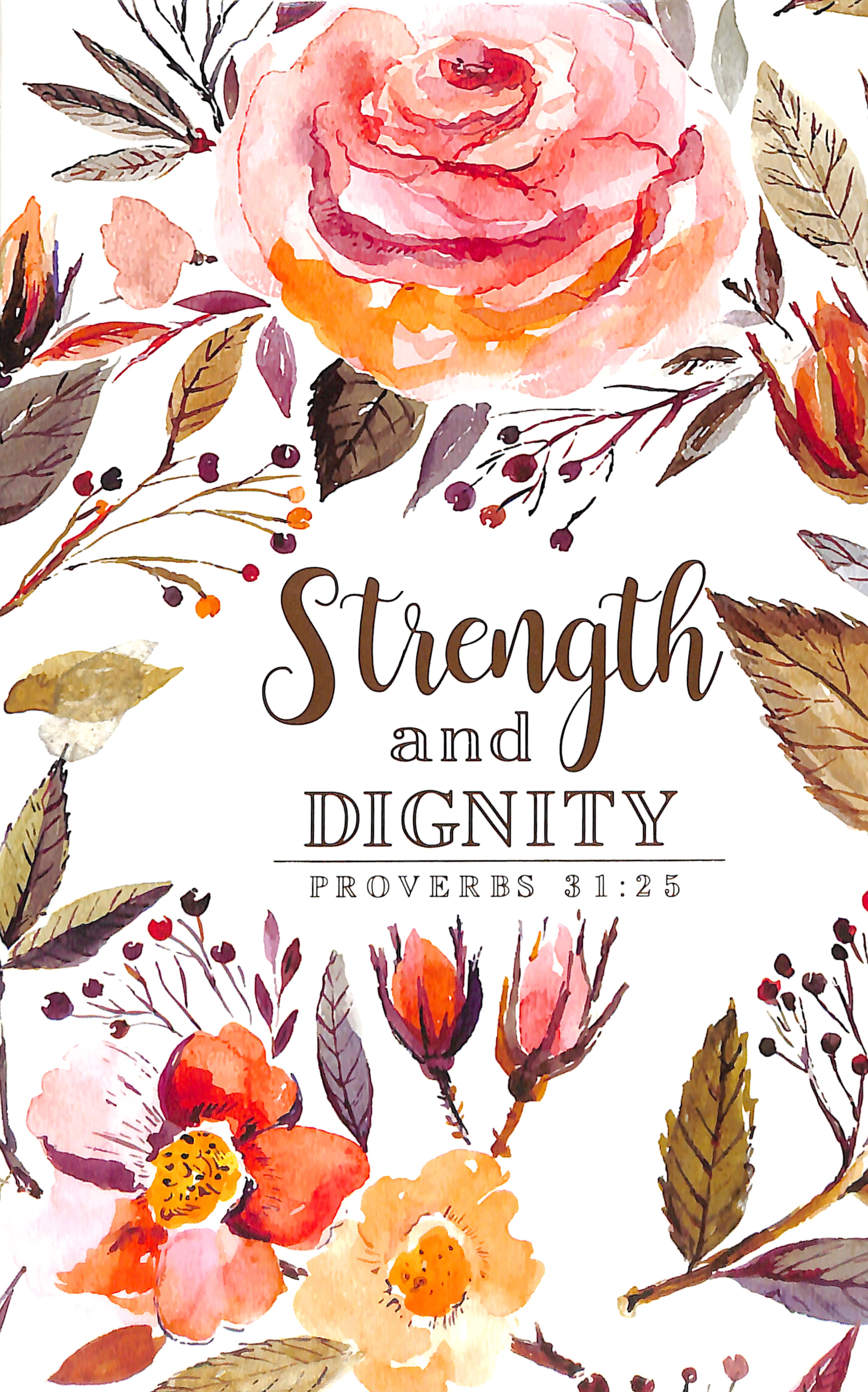 Journal: Strength & Dignity Rose/Floral | Koorong