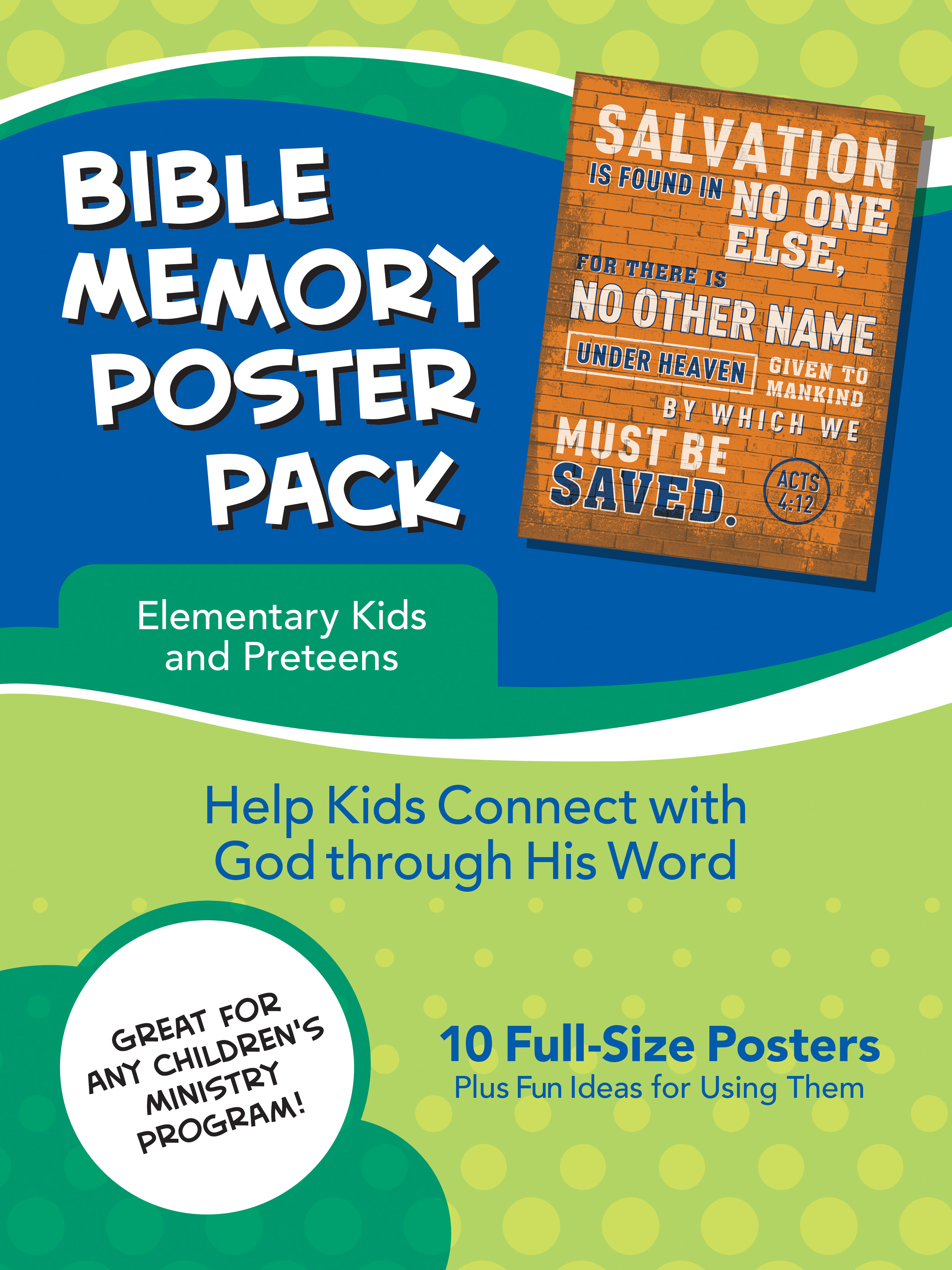 Bible Memory Poster Pack For Elementary Kids | Koorong