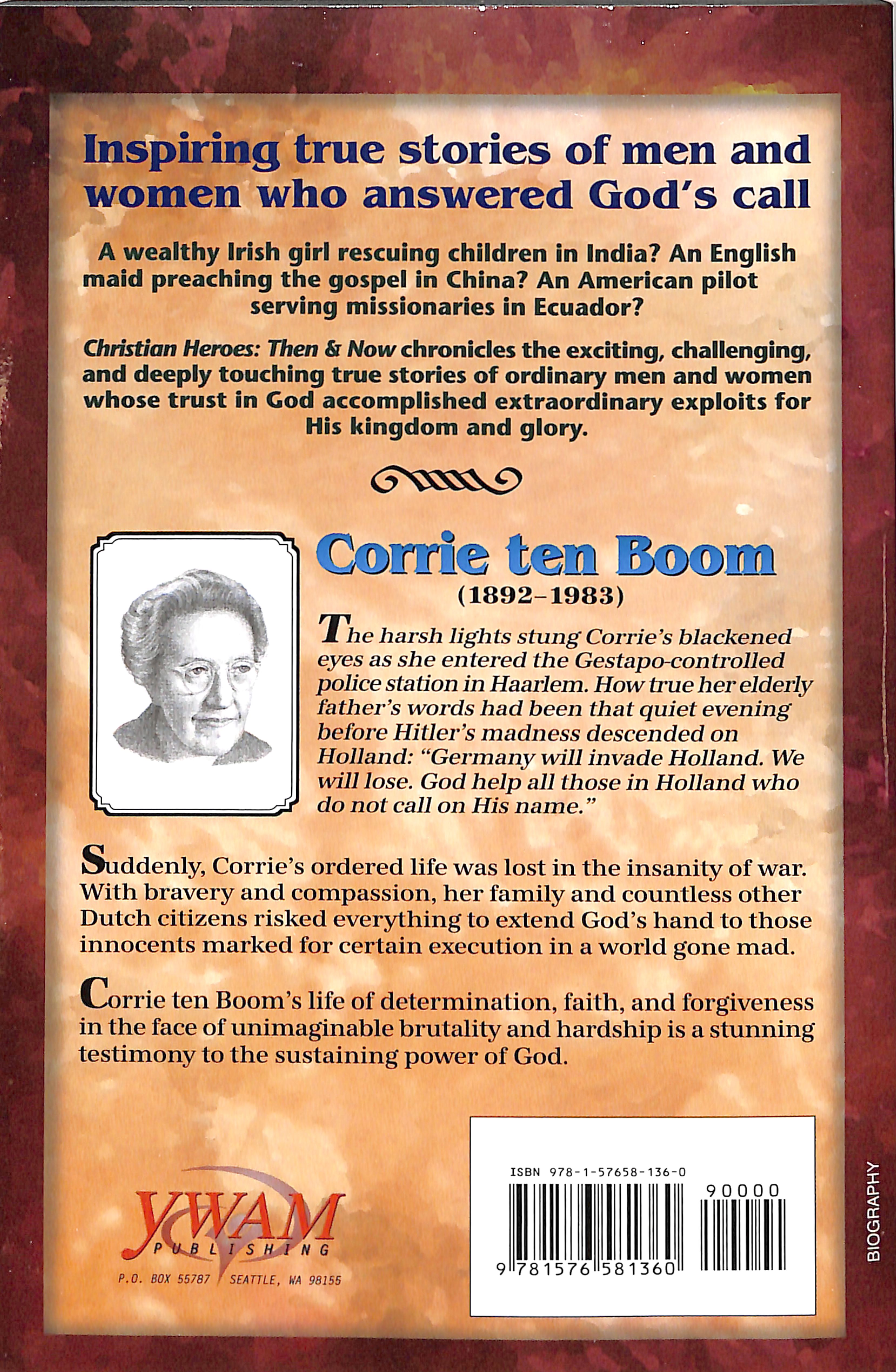 Corrie Ten Boom - Keeper of the Angels Den (Christian Heroes Then & Now ...
