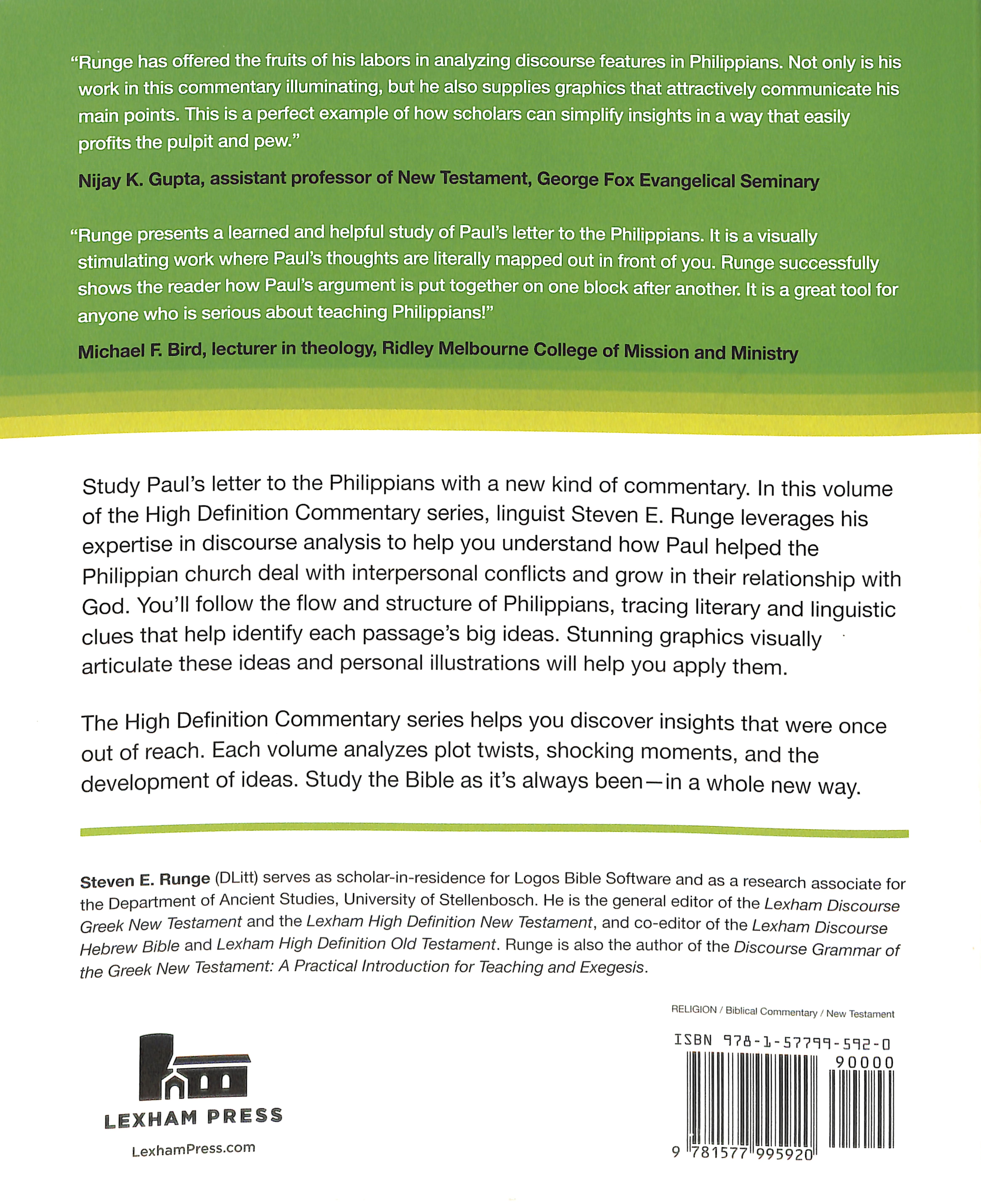 Philippians (High Definition Commentary Series) | Koorong