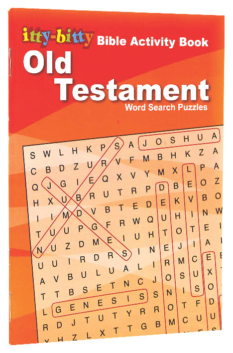 Activity Book Old Testament Word Search Puzzles (Itty Bitty Bible ...